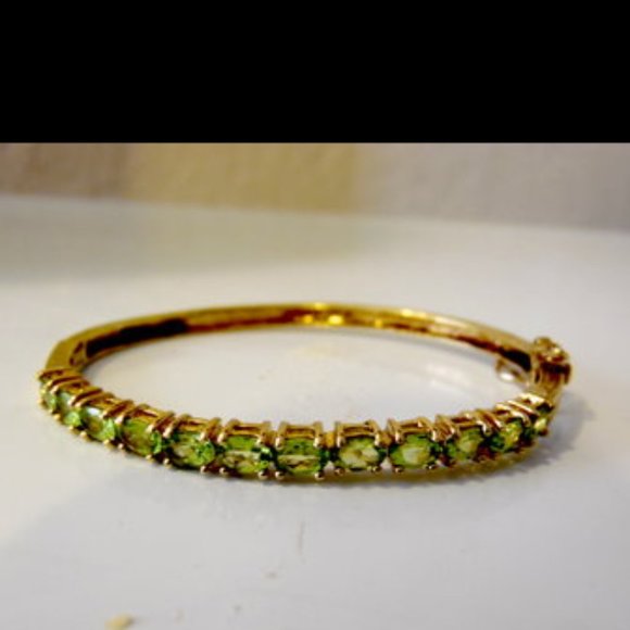 Technibond | Jewelry | Rare Technibond 925 Genuine Peridot Hinged ...
